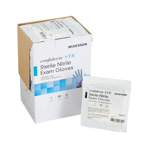 Mckesson Medical Surgical Nitrile Exam Gloves Medium Size Puncture