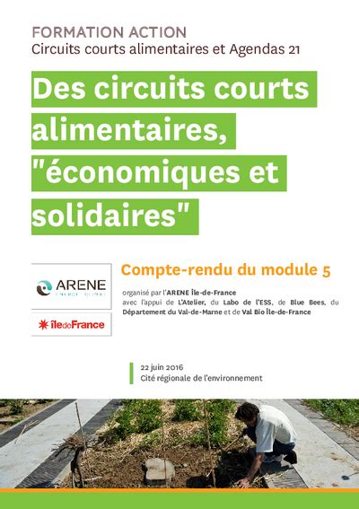 Des Circuits Courts Alimentaires économiques Et Solidaires Ordif
