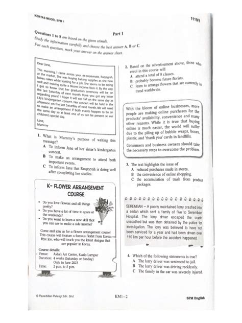 Kertas Model Spm 1 Pdf