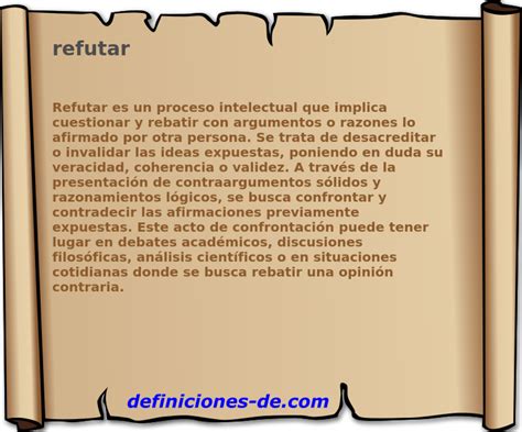 Significado De «refutar