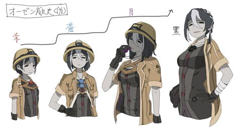 Safebooru 1girl Age Progression Black Eyes Black Gloves Black Hair