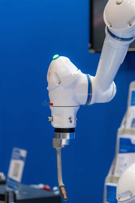Industrial Robot Boosts Productivity And Precision In Manufacturing Stock Image Image Of