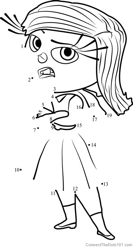 Inside Out Disgust Dot To Dot Printable Worksheet Connect The Dots