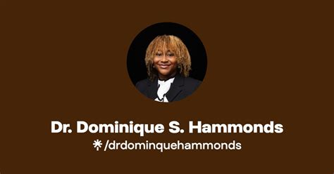 Dr Dominique S Hammonds Instagram Facebook Linktree