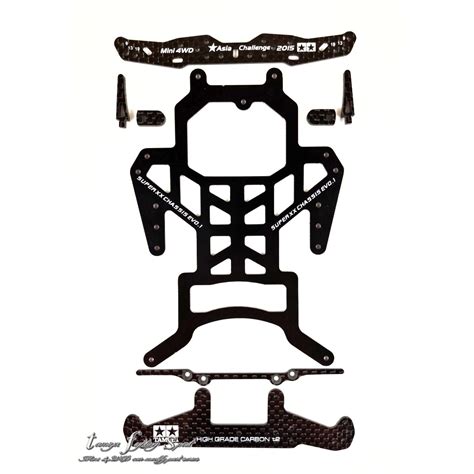 Jual Rep Tamiya Frp Underplate Chassis Super Xxx Set Carbon Bumper