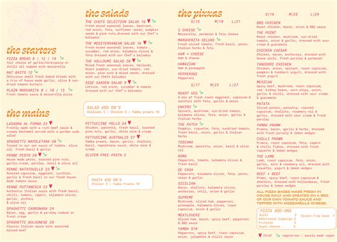 Takeaway Menu Sassafras Yamba