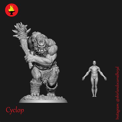 Stl File Cyclops Miniature Dnd 👹 ・3d Printable Model To Download・cults