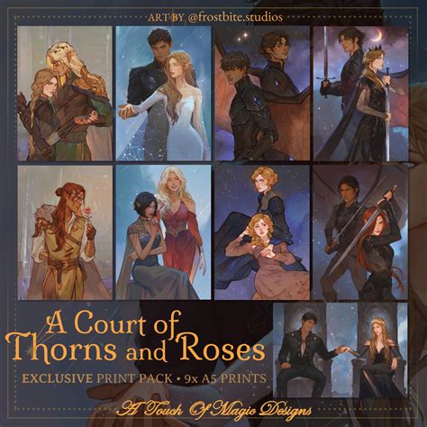 Officially Licensed A Court Of Thorns And Roses Dust Jackets Frostbi