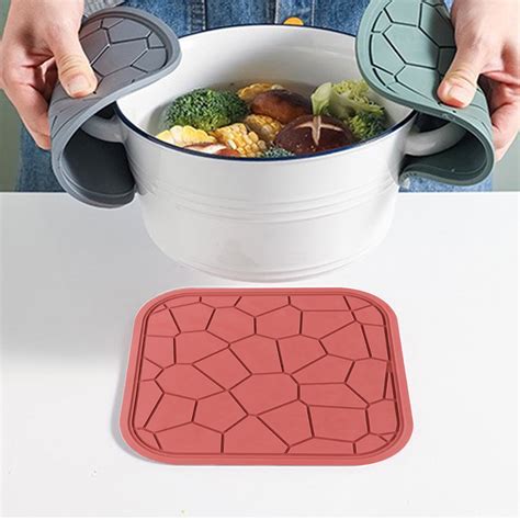 Kmmys Silicone Heat Insulation Table Mats Non Slip Kitchen Hot Pads