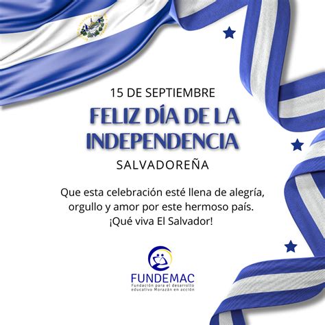 Celebración Del Día Independencia El Salvador Fundemac