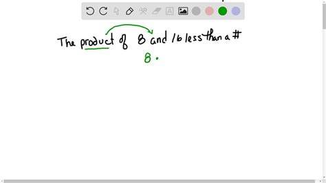 Solvedtranslate Each Verbal Phrase Into A Mathematical Expression Use X To Represent The