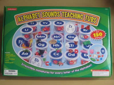 Lakeshore Alphabet Sounds Teaching Tubs Phonics Letters 148801071