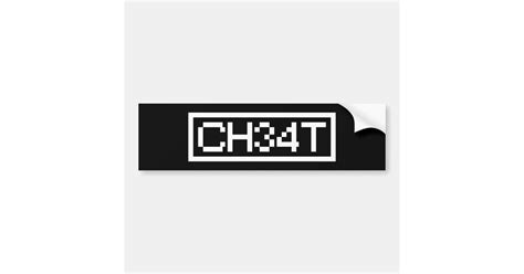Leet Cheat Bumper Sticker Zazzle