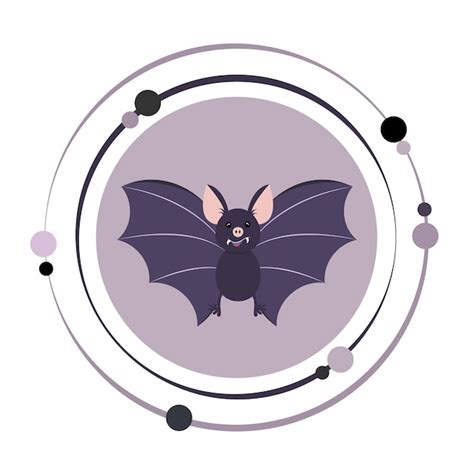 Premium Vector Cartoon Bat Character Vector Illustration Graphic Icon