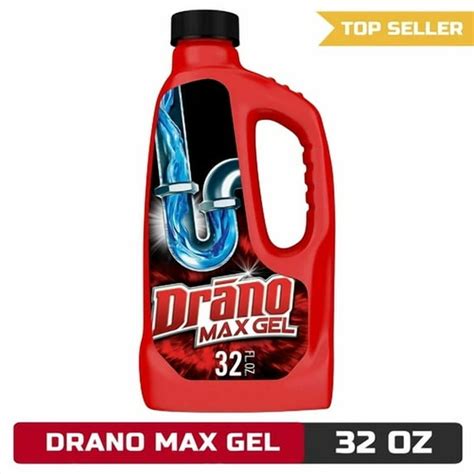 Starlight Drano Max Gel Drain Clog Remover 32 Oz Unclogs Showers