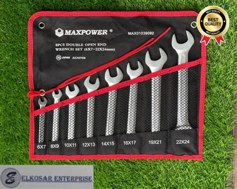 Spanner Set Double Open 08pcs Maxpower Darazpk