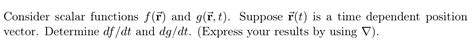 solved consider scalar functions f f and g it suppose