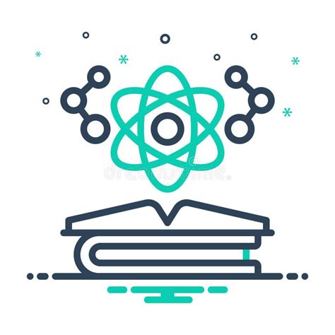 Mix Icon For Physics Knowledge And Science Stock Vector Illustration