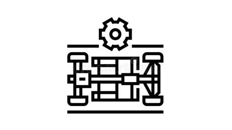 Chassis Selection Car Line Icon Animation Stock Footage Video Of