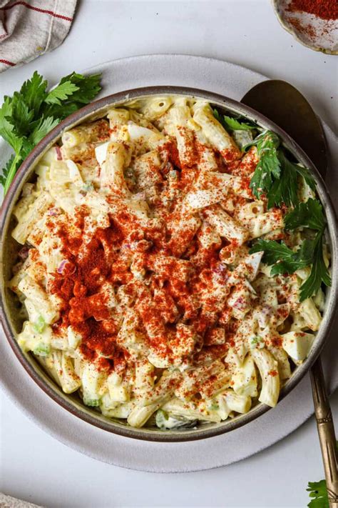 Deviled Egg Macaroni Salad Food Faith Fitness