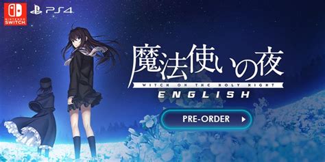 Visual Novel Witch On The Holy Night Comes To Ps4 And Switch Pre