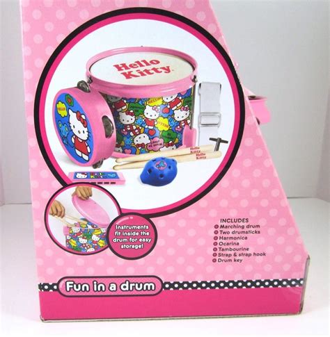 Hello Kitty ~ Fun In A Drum Set 4 Instruments By First Act New In Box 1821300289