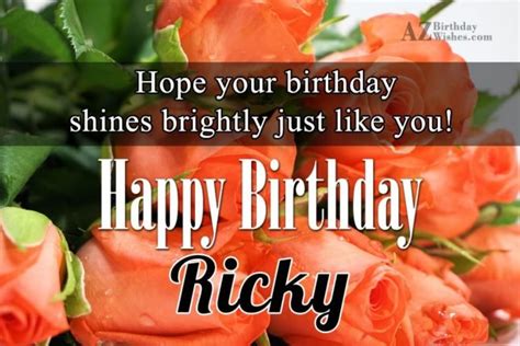 Happy Birthday Ricky