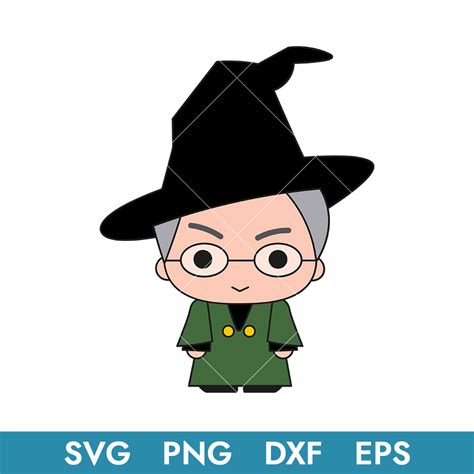 Minerva Mcgonagall Harry Potter Chibi Svg Harry Potter Har Inspire Uplift