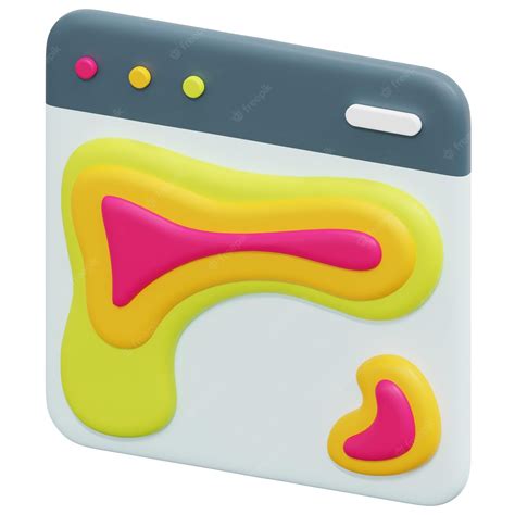 Premium Psd Heatmap 3d Render Icon Illustration