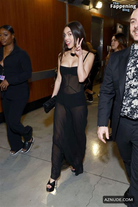 Olivia Rodrigo Sexy Looks Gorgeous In A Hot Black Dress At The 65th