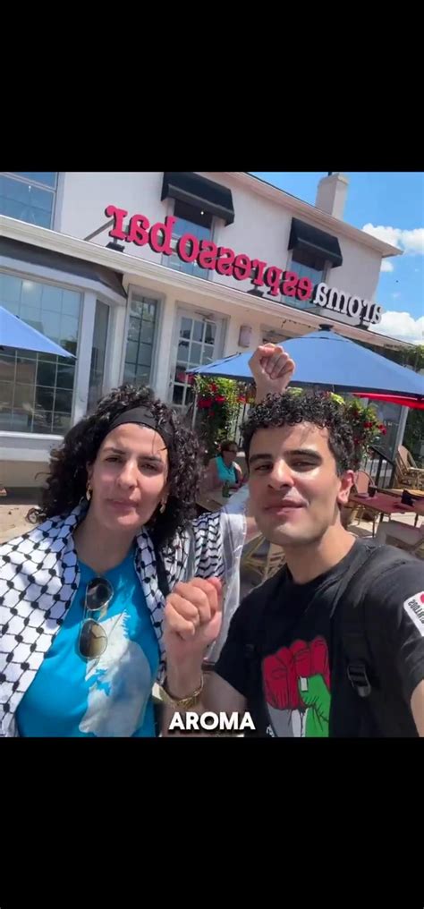 Hamas Supporters Ghada Sasa And Her Brother Khaled Harass Customers At Aroma Cafe In Oakville
