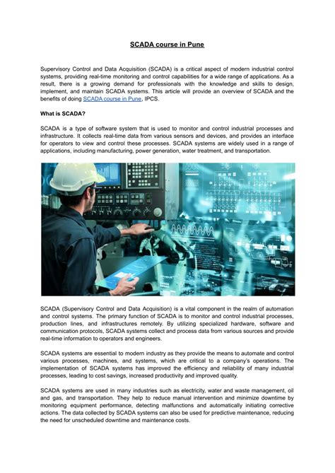 Ppt Scada 1 Scada Course In Pune Powerpoint Presentation Free Download Id 11997691