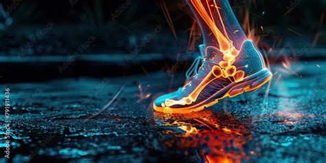 Tendinitis The Tendon Pain And Swelling Picture A Person With