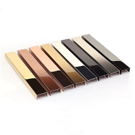 Brass Outside Corner Guard U Shape Tile Metal Edge Trim 90 Degrees For Depot Tile Trim And