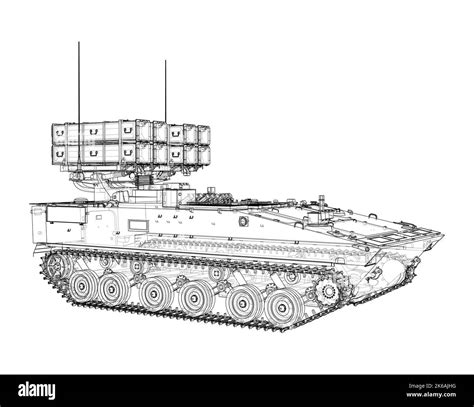 Military Track Missle System Vector Stock Vector Image And Art Alamy