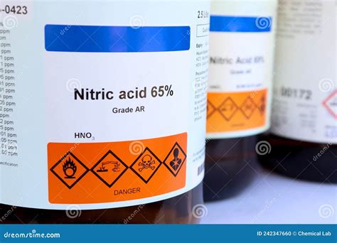 Produit Chimique De Danger Dacide Nitrique Photo Stock Image Du