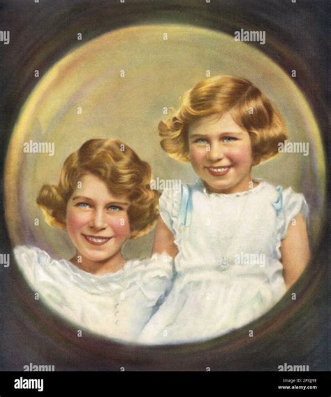 The Sister Princesses In 1937 Princess Elizabeth Later Queen