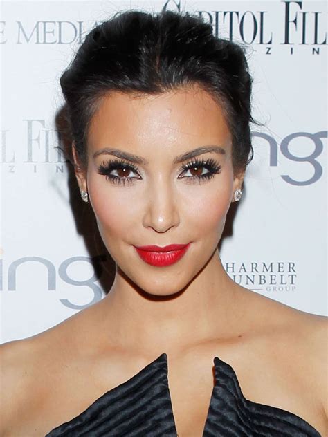 Kim Kardashian Makeup Red Lips