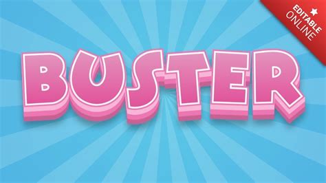 Buster Text Effect Generator