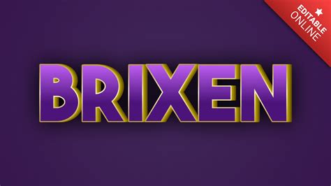 Brixen Text Effect Generator