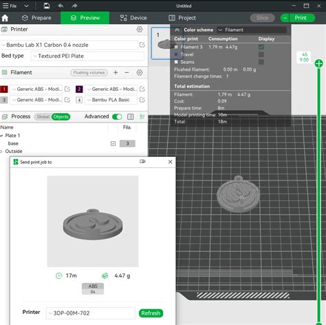 Slicer Chosen Ams Slot Not What Comes Up In Print Dialog Box And Sent
