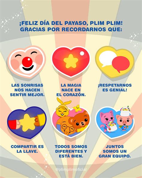 Plim Plim ¡feliz Día Del Payaso Plim Plim ️🎉 Gracias Por Recordarnos Todos Los Días Que Con