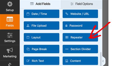 how to allow visitors to duplicate form fields