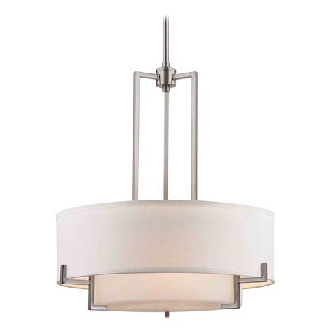 15 Best Collection Of Brushed Nickel Drum Pendant Lighting