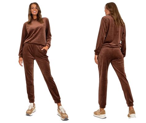 Dres Komplet Welurowy Damski Wygodny BaweŁna R L 12598213796 Oficjalne Archiwum Allegro
