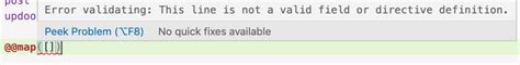 map gets initialized with `[]` instead of ` ` when using