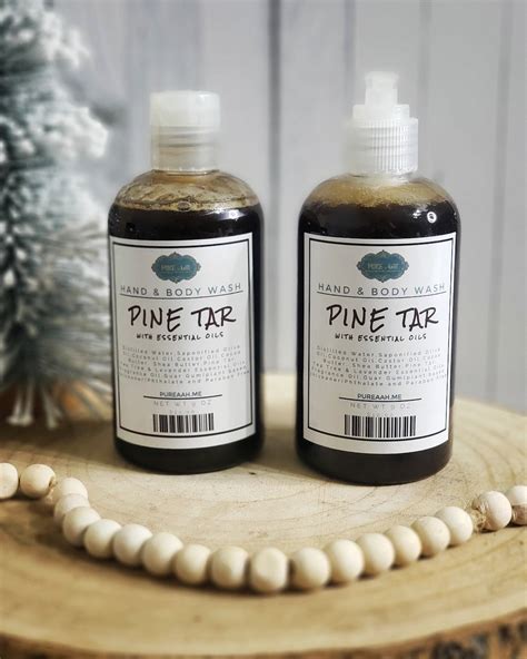 Pine Tar Liquid Soap Soap Body Wash Natural Handmade Hand