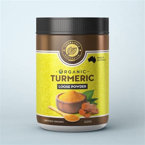Designs Tumeric Powder Container Design Product Label Contest
