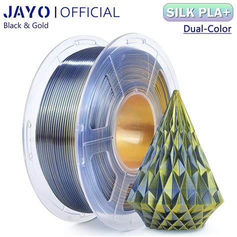 Star Jayo Silk Pla 3d Filament 1 75mm Dual Colors Black Gold 1 1kg