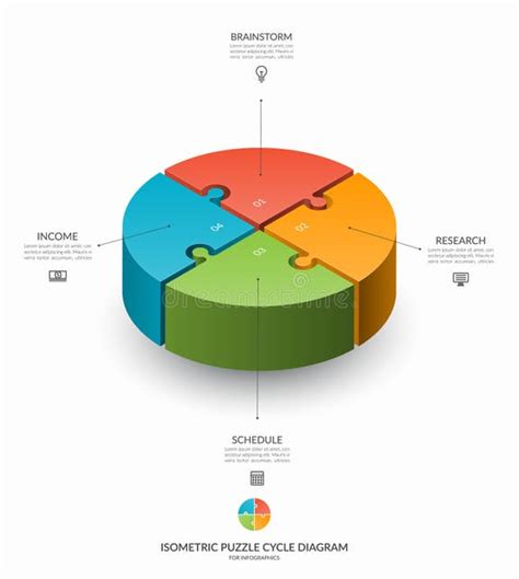 4 Cycle Process Puzzle Stock Illustrations 121 4 Cycle Process Puzzle